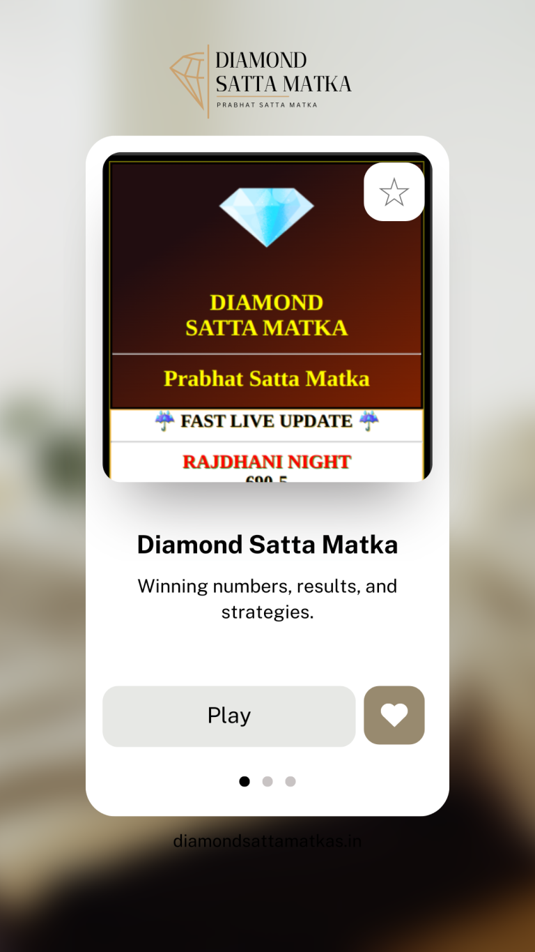 Diamond Satta | Online Lottery - Diamond Satta Matka , Prabhat Satta , Satta Matka ...
